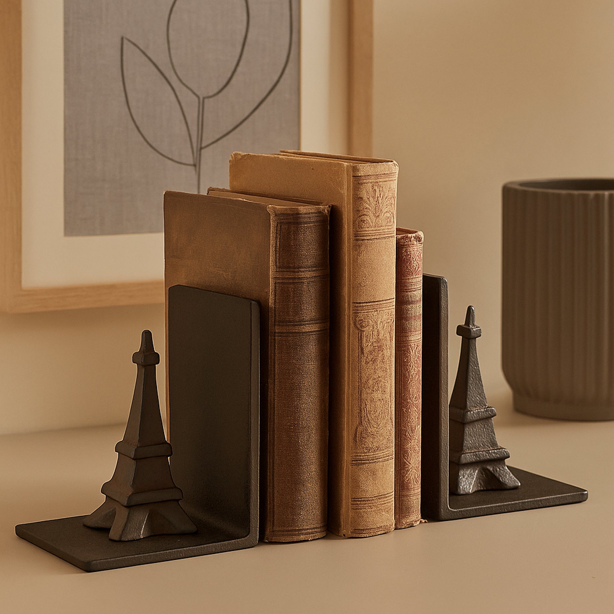 Eiffel Tower Bookends Set of 2 Antique Bronze – Serene Living